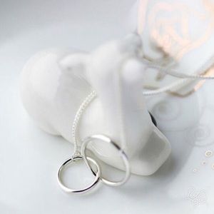 Jewelry | Sterling Silver 925 Double Circle Interlock Chain | Poshmark